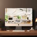 Realistic Home Office Backgrounds, Zoom Virtual Office MS Teams ...
