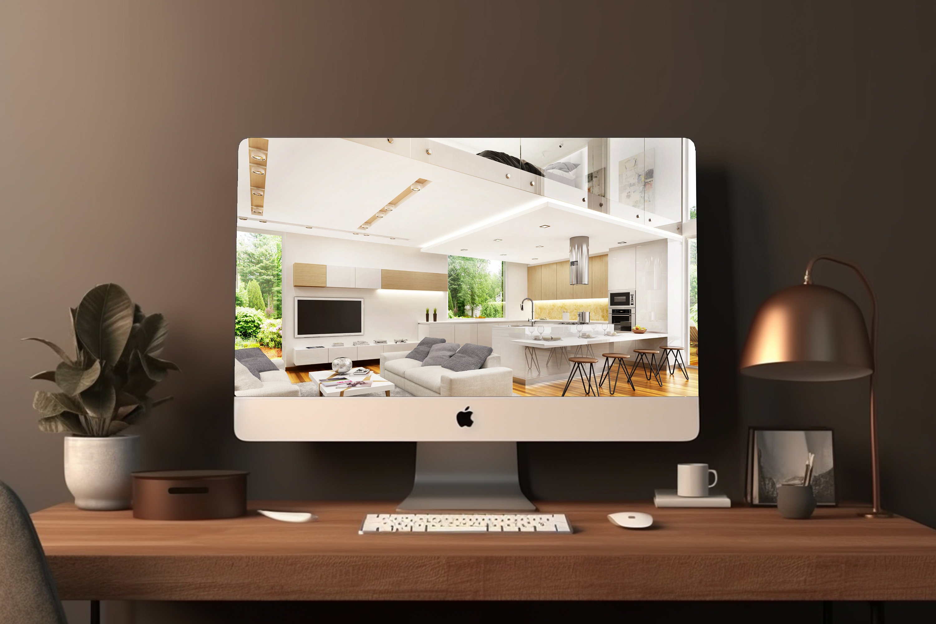 Realistic Home Office Backgrounds, Zoom Virtual Office MS Teams ...