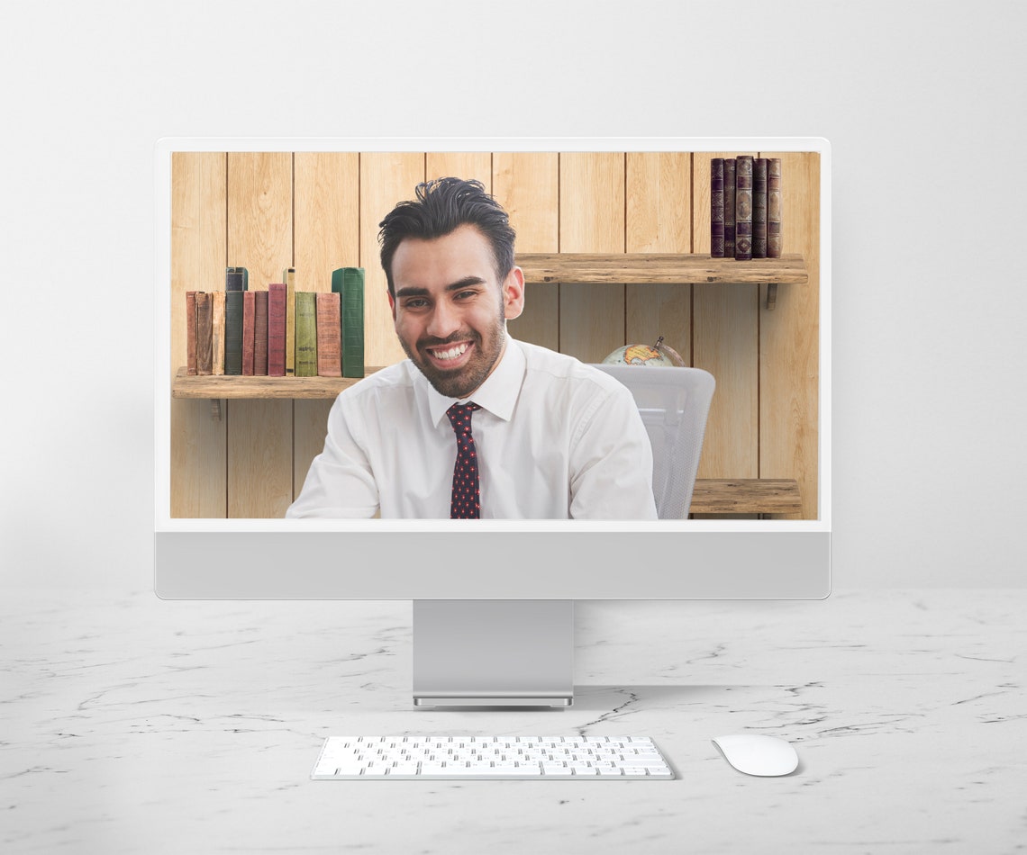 Shelves Virtual Background Lawyer Zoom Background - Etsy