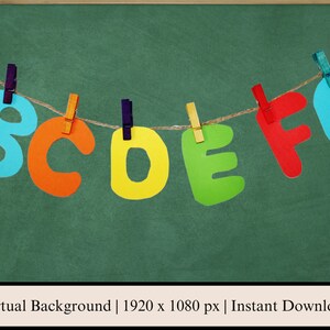 Zoom Background Teacher, Virtual Background Home Office Vipkid Backdrop ...