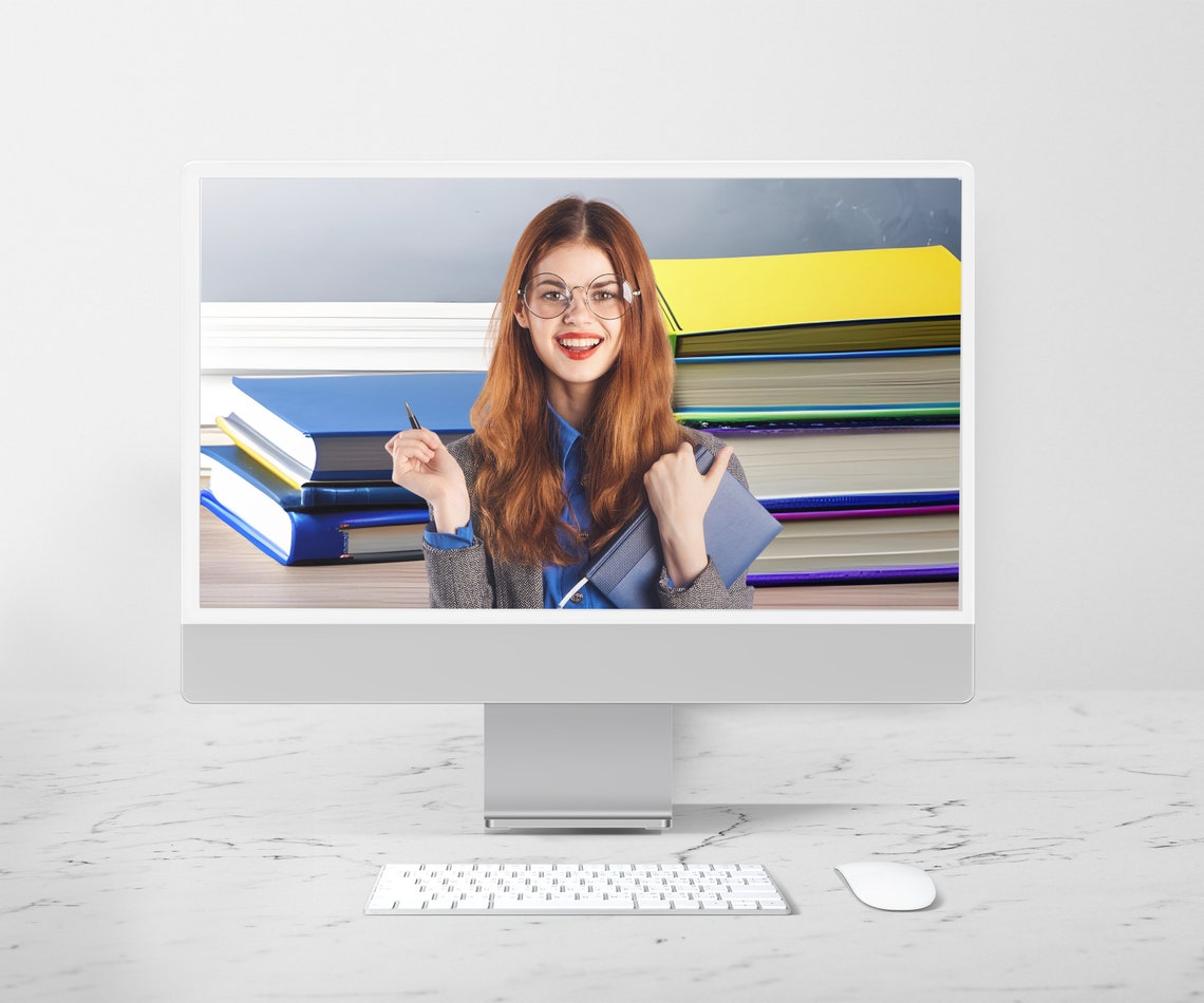 Online Teaching Virtual Zoom Background, Remote Class Professional ...