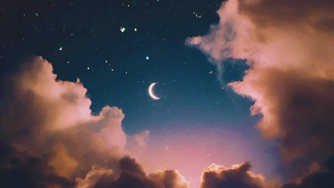 Virtual Zoom Background Sky, Modern Microsoft Teams Digital Backdrop ...