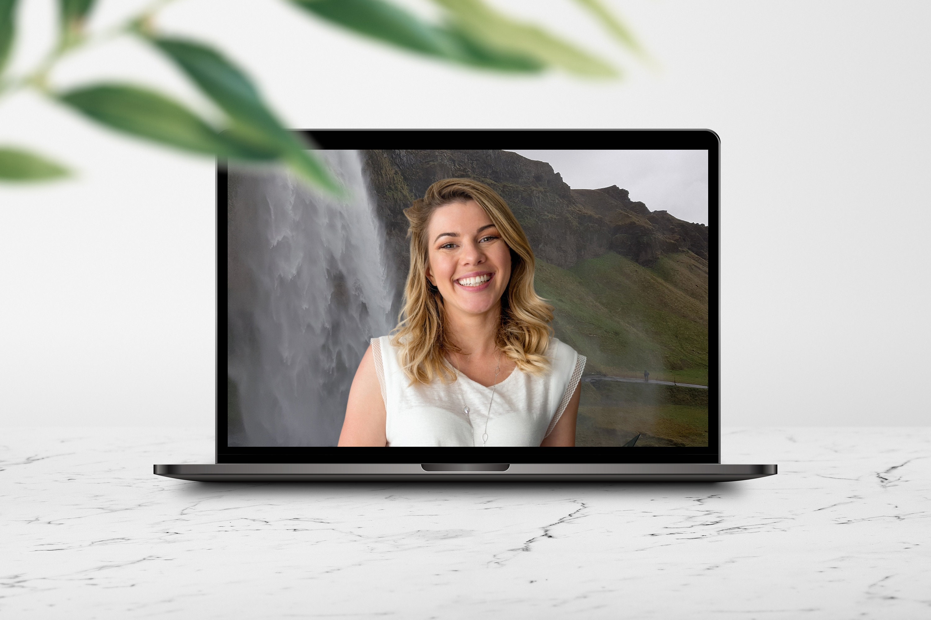 Waterfall Photography Virtual Background, Zoom Meeting, Zoom ...