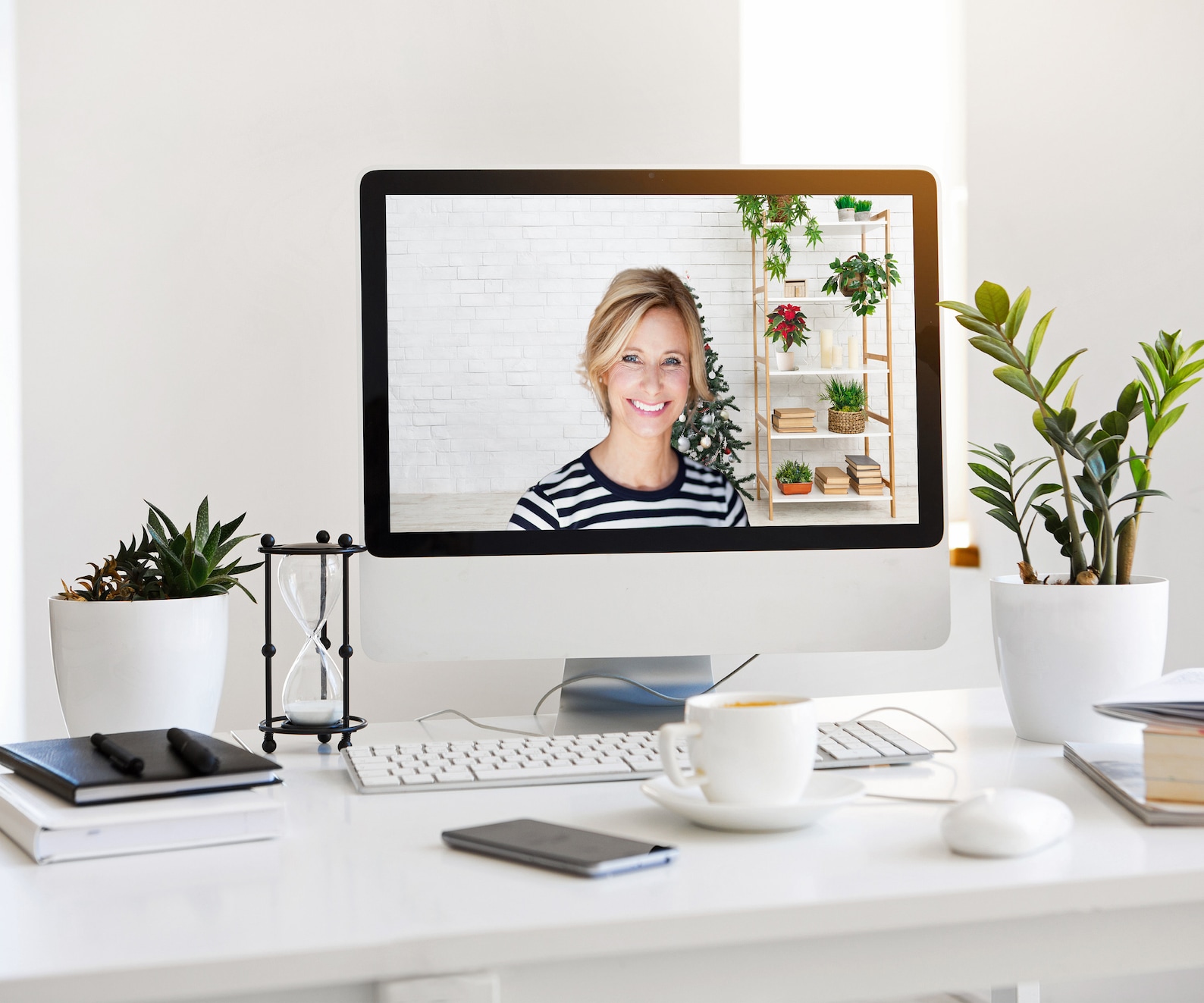 Zoom Background Home Office, Digital Xmas Backdrop, Snow Digital ...