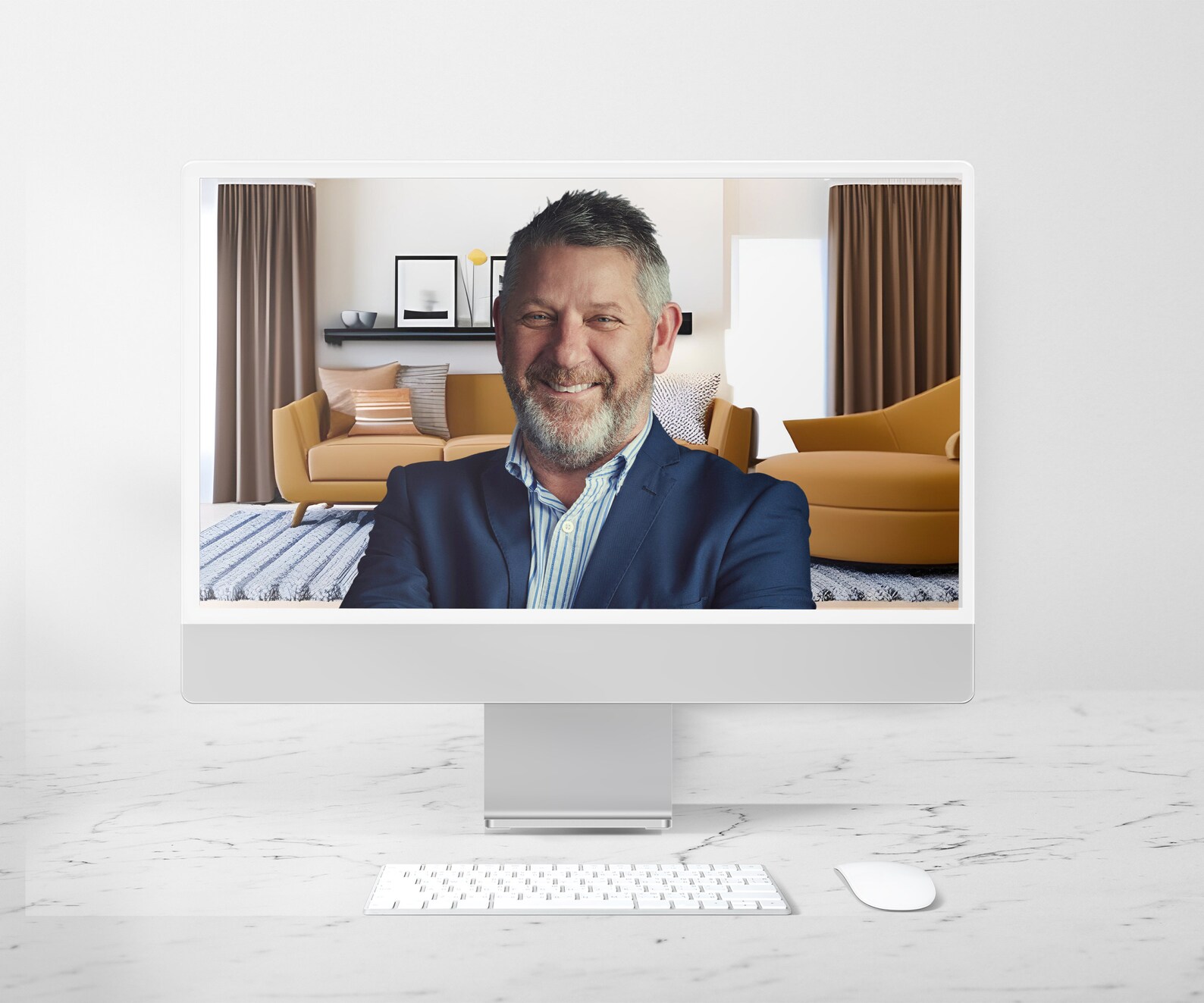 Digital Zoom Background Living Room, Lawyer Zoom Backdrop, Professional ...