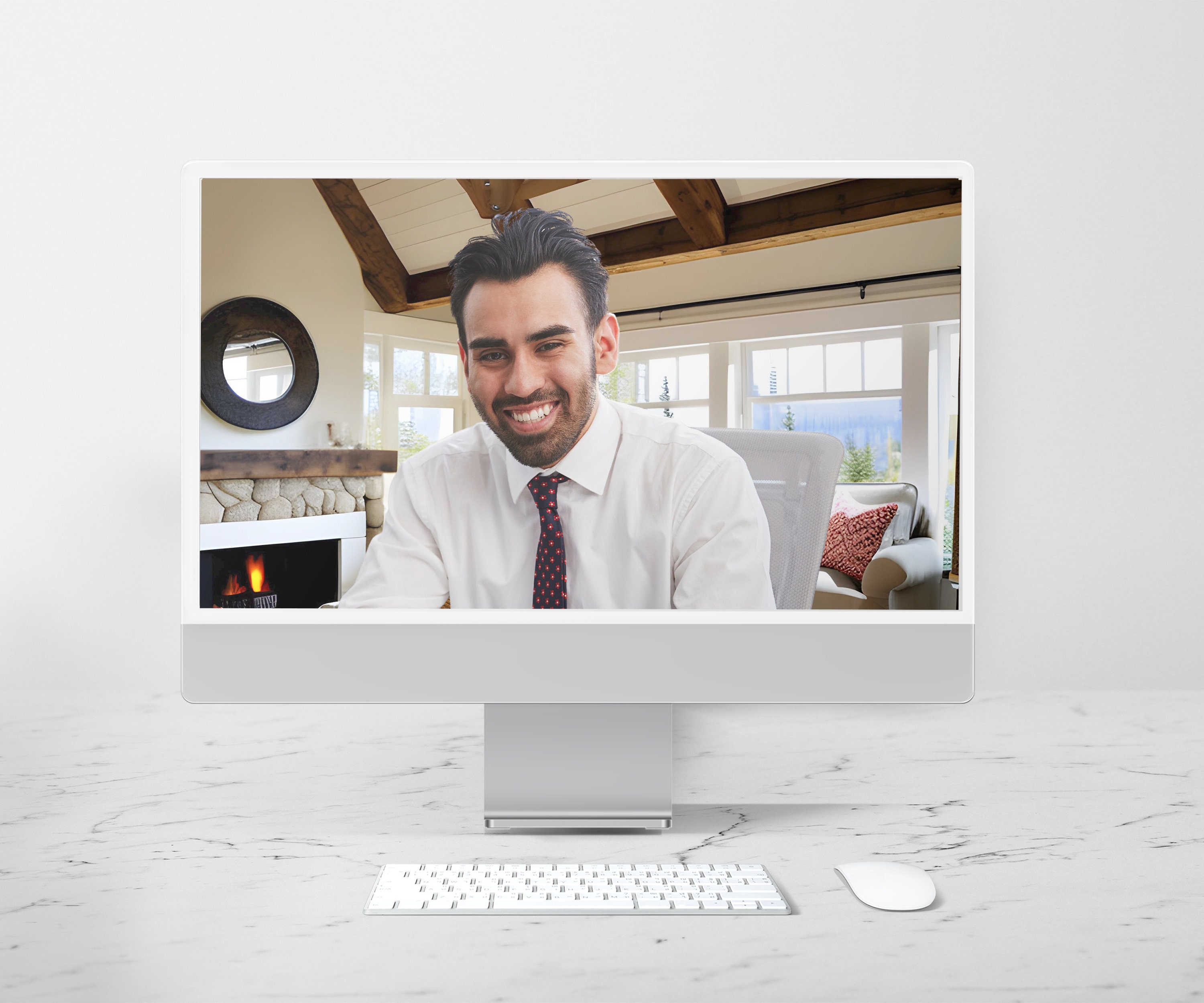 Home Virtual Background, Lawyer Zoom Background, Professional Office ...