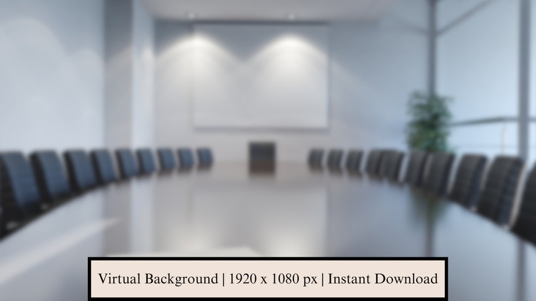 Zoom Background Modern Office, Blurred Boardroom Zoom Meeting Backdrop ...