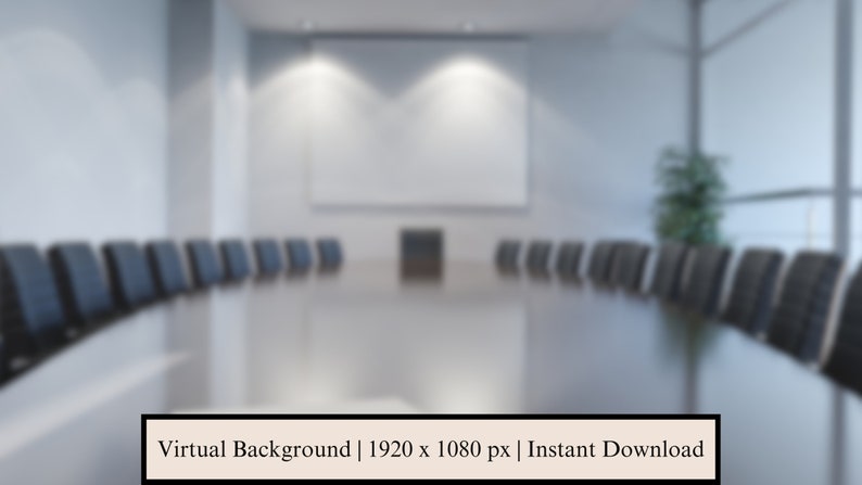 Zoom Background Modern Office, Blurred Boardroom Zoom Meeting Backdrop ...