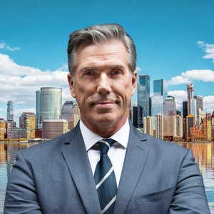 City Skyline Digital Zoom Background, Clean Bright Home Office Backdrop ...