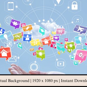 Creative Zoom Background Office, Virtual Background for Zoom, Skype ...