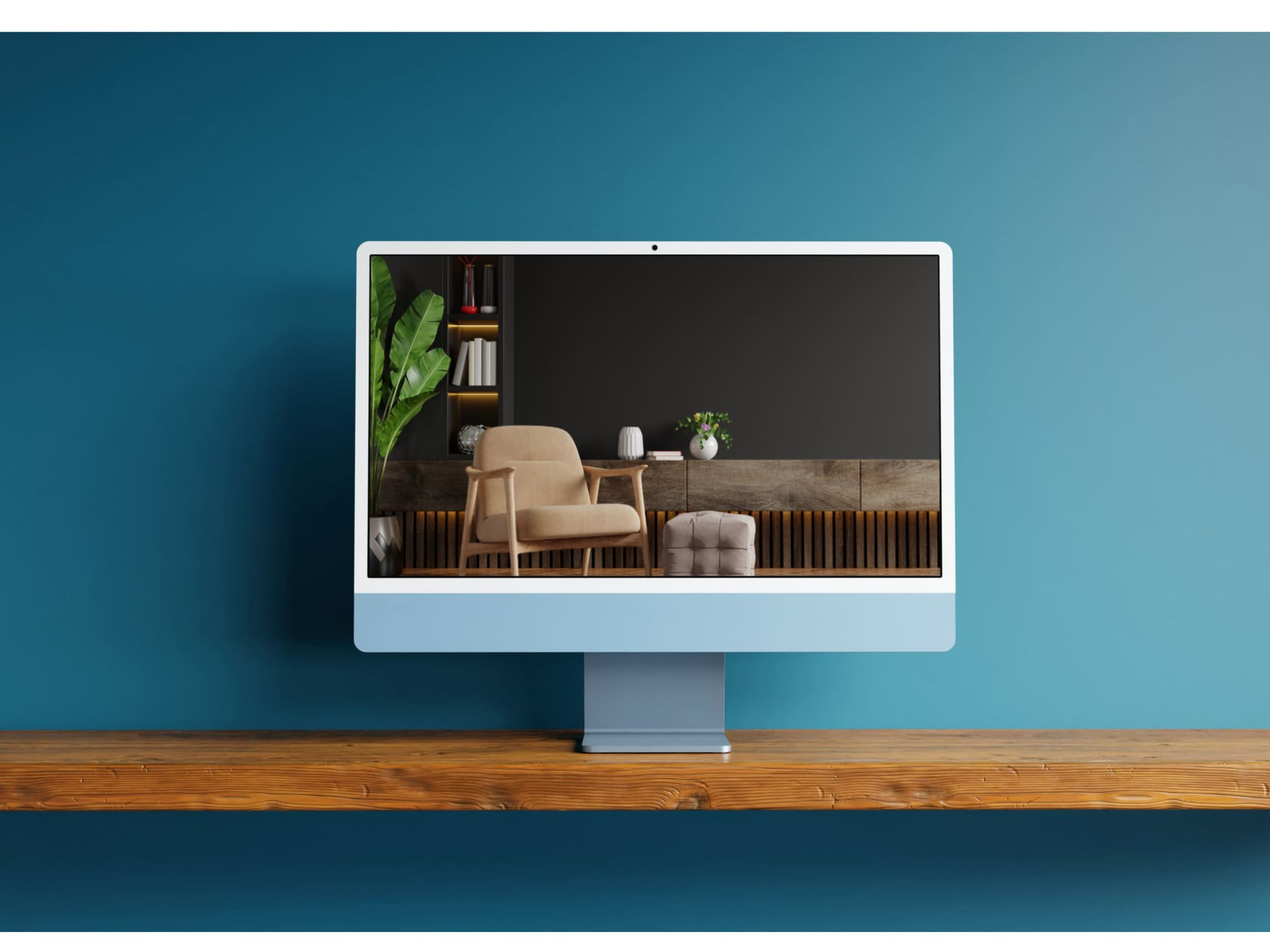 Home Virtual Zoom Background, MS Teams Digital Download Virtual ...