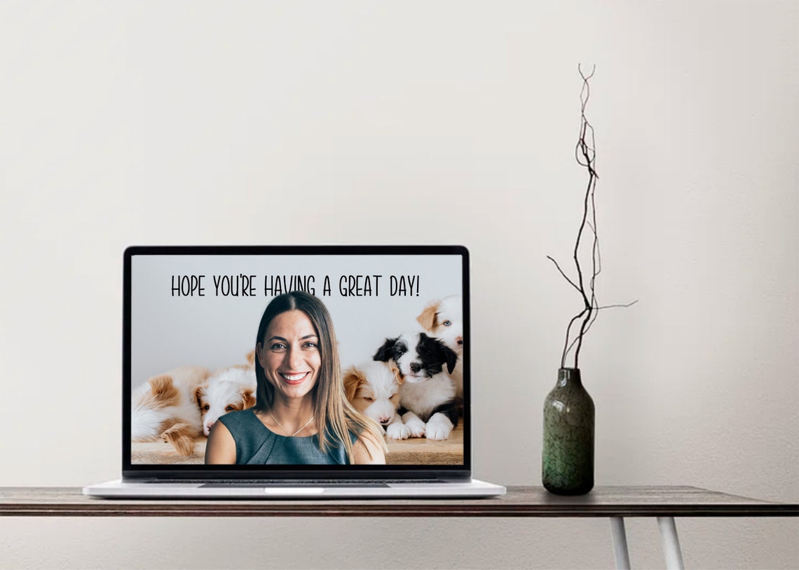 Puppy Zoom Background, Work From Home Virtual Background, MS Teams ...