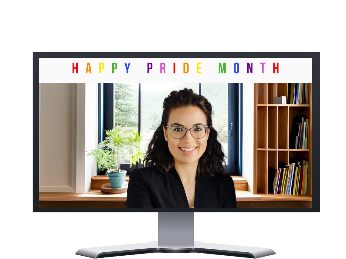 Professional Zoom Background for LGBTQ Pride Month, Work From Home ...