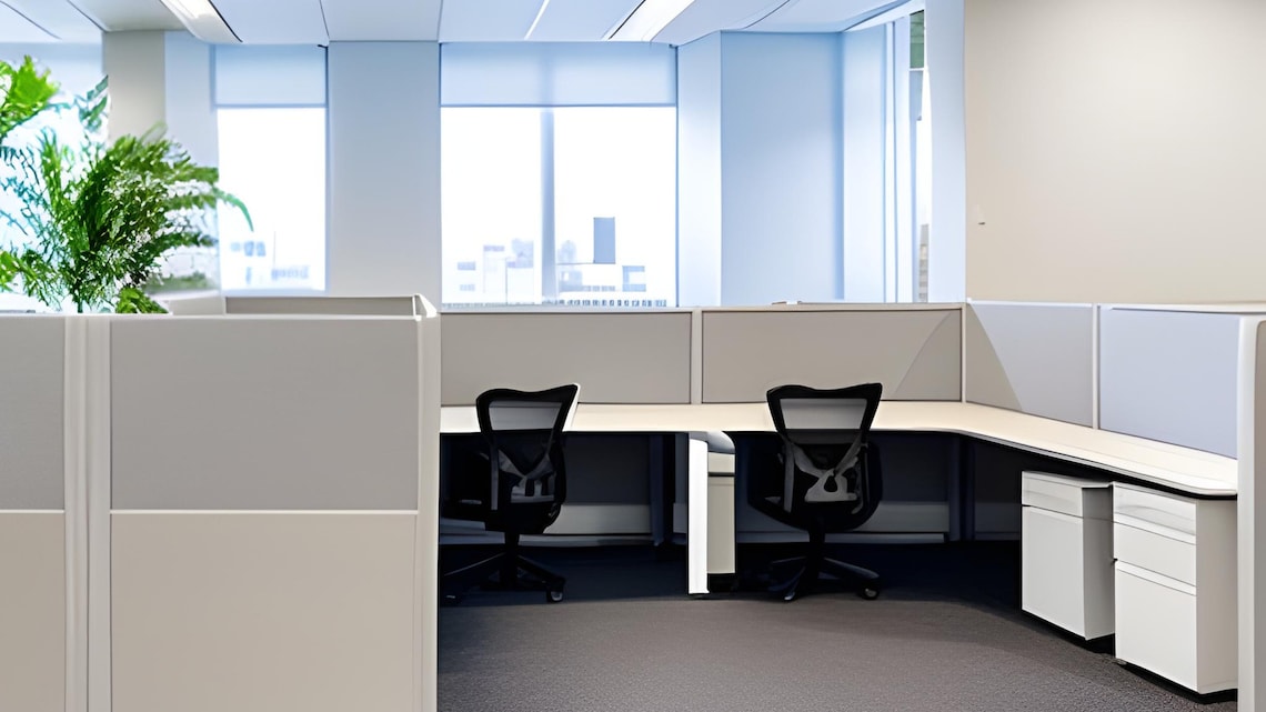 Cubicle Zoom Background, Work From Home Virtual Background, MS Teams Digital Download Virtual ...