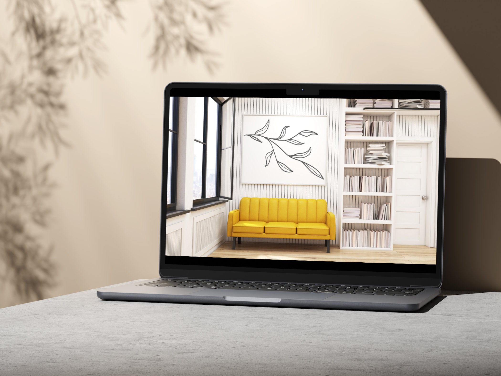 Home Office Zoom Background, Realistic Zoom, Digital Zoom Background ...