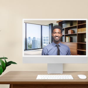Work From Home Virtual Zoom Background, MS Teams Digital Download ...