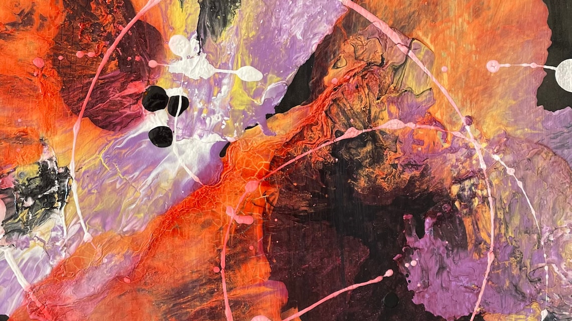 Virtual Background Original Painting, Colorful Background, Zoom ...