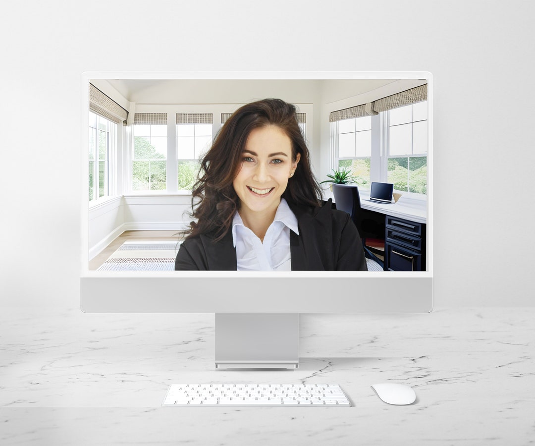 Realistic Team Background, White Windows Virtual Background, Virtual ...