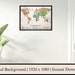 White Plain Wall Zoom Background, World Map Painting Virtual Background ...