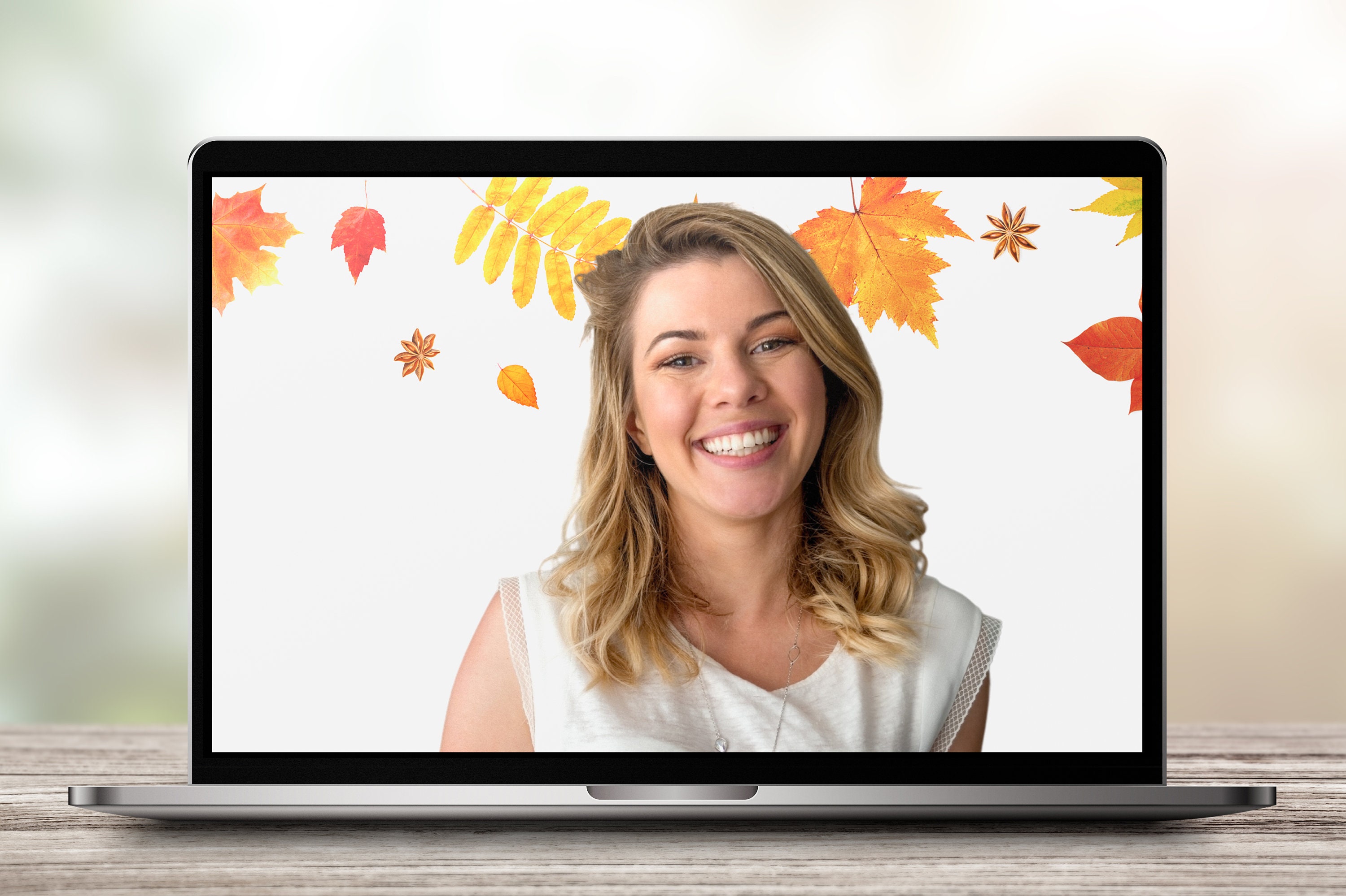 Fall Zoom Background, Home Office Zoom Backdrop, Autumn Virtual ...