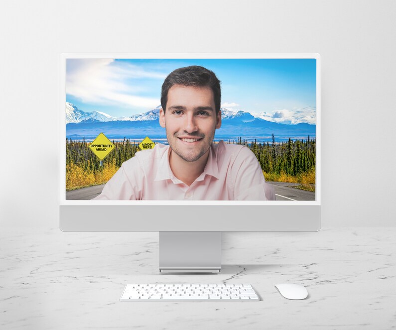 Motivating Home Office Zoom Background, Professional Business Virtual ...