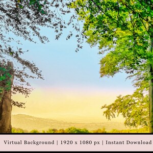 Forest Zoom Background Instant Download, Microsoft Teams Virtual ...