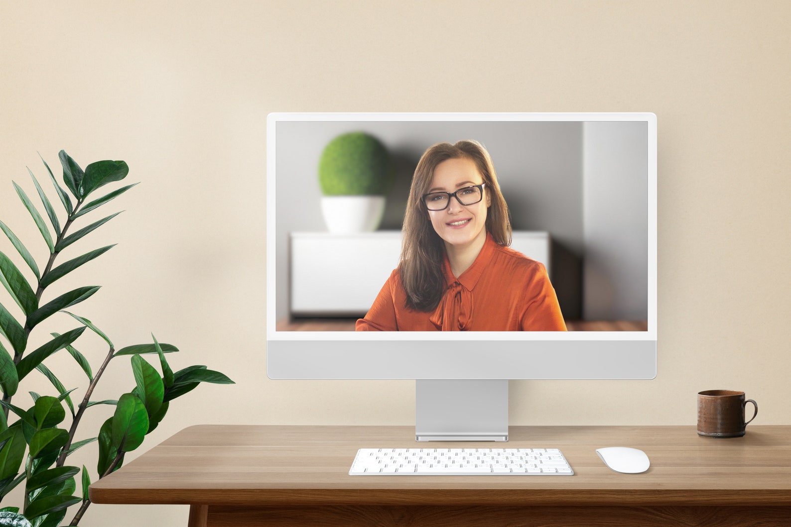 Blurred Zoom Background, Clean Professional Backdrop, Work From Home ...