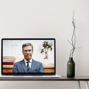 Instant Download Zoom Background, Wooden Table Office Backdrop With ...