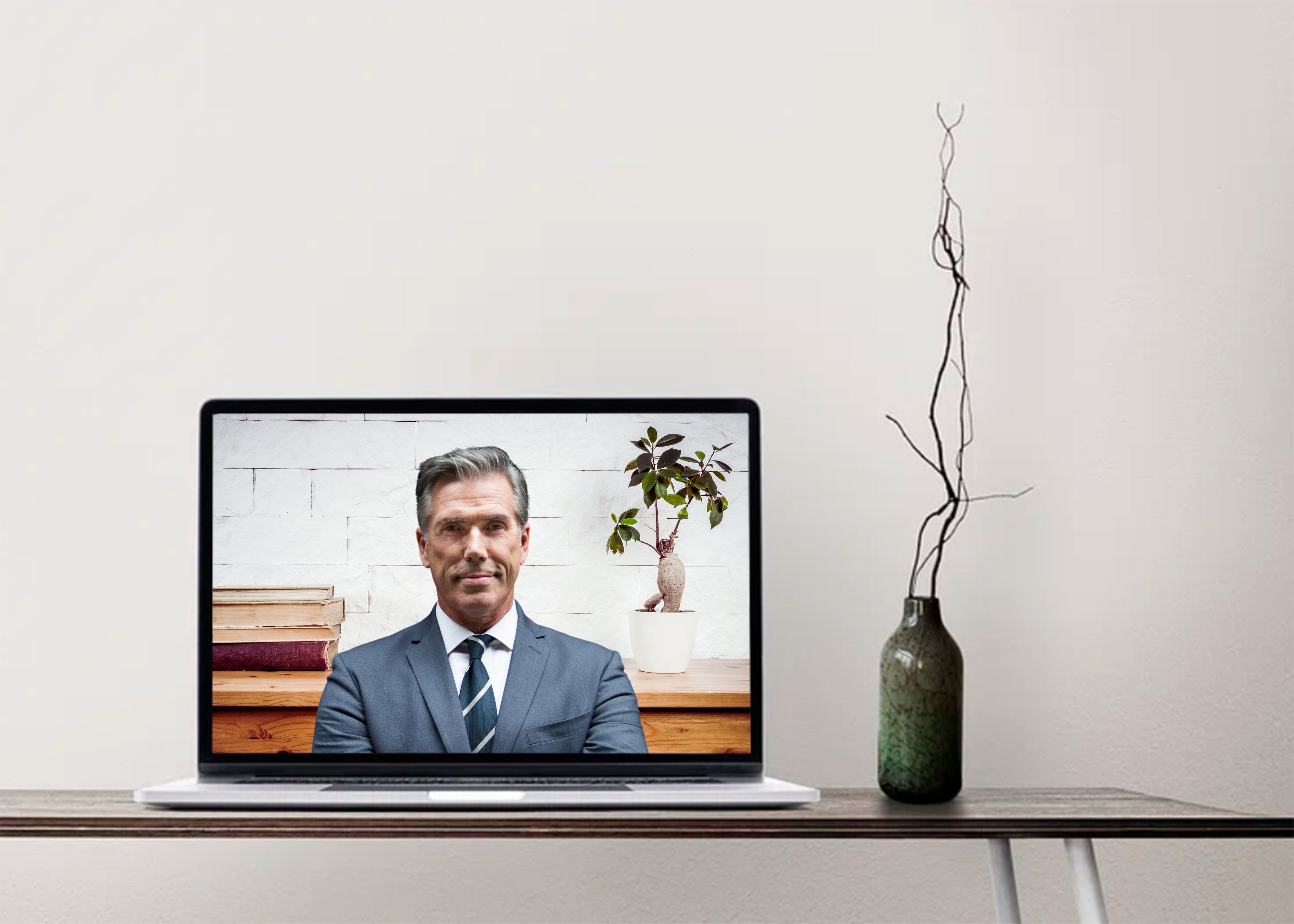 Instant Download Zoom Background, Wooden Table Office Backdrop With ...