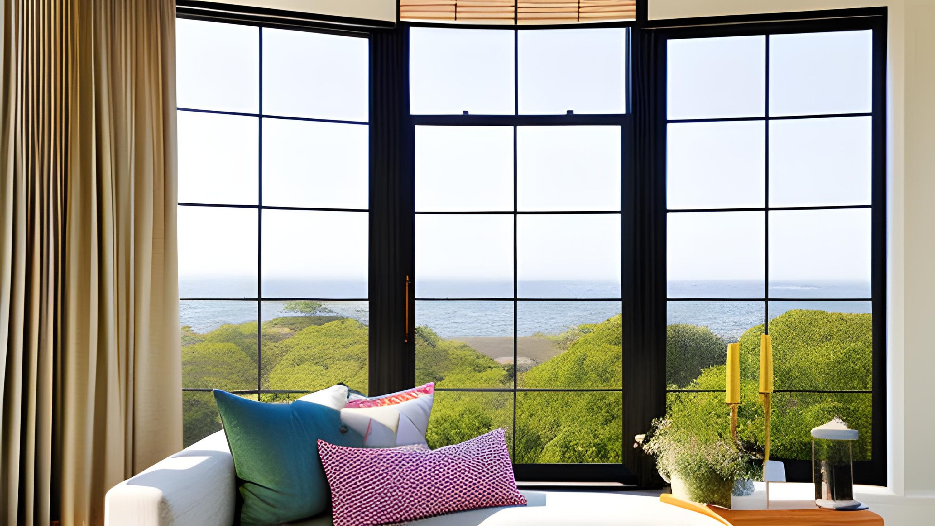 Bright Ocean Windows Zoom Background, Zoom Call Backdrop, Digital ...