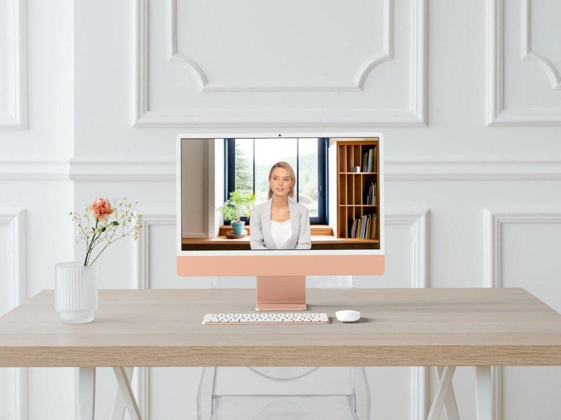 Work From Home Virtual Zoom Background, MS Teams Digital Download ...
