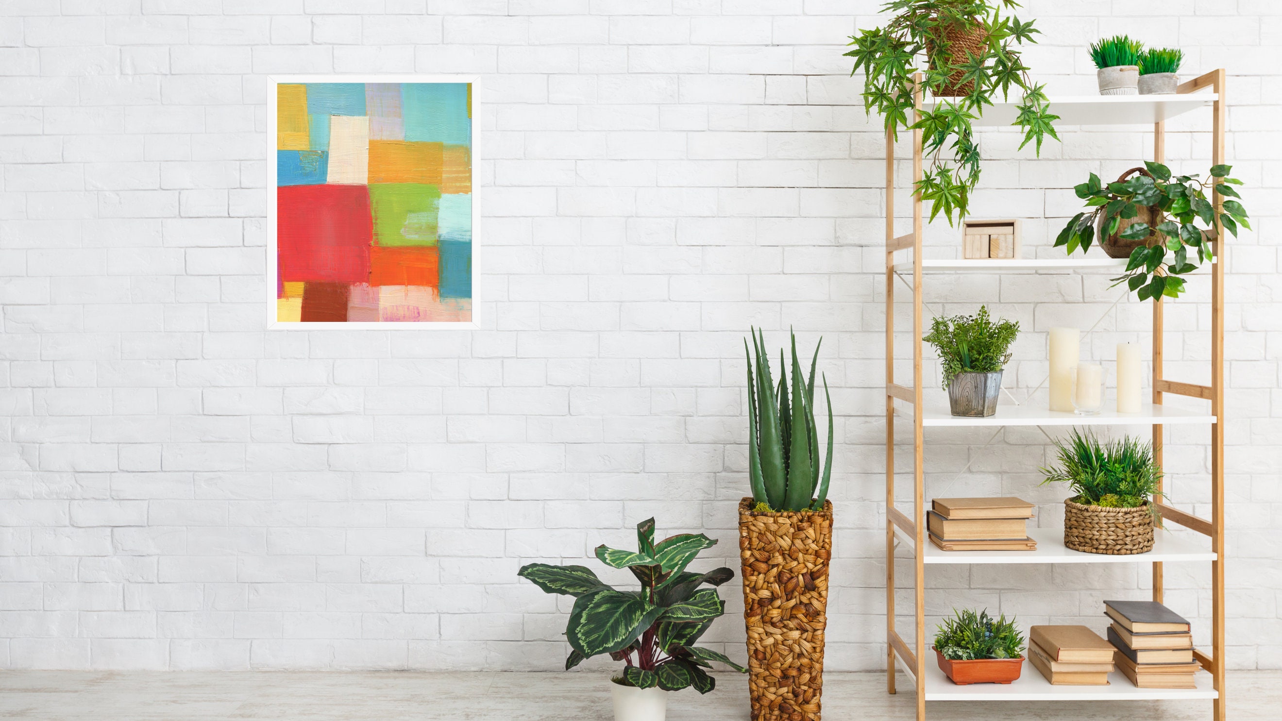 Plain Wall With Painting Background, Professional Home Office ...