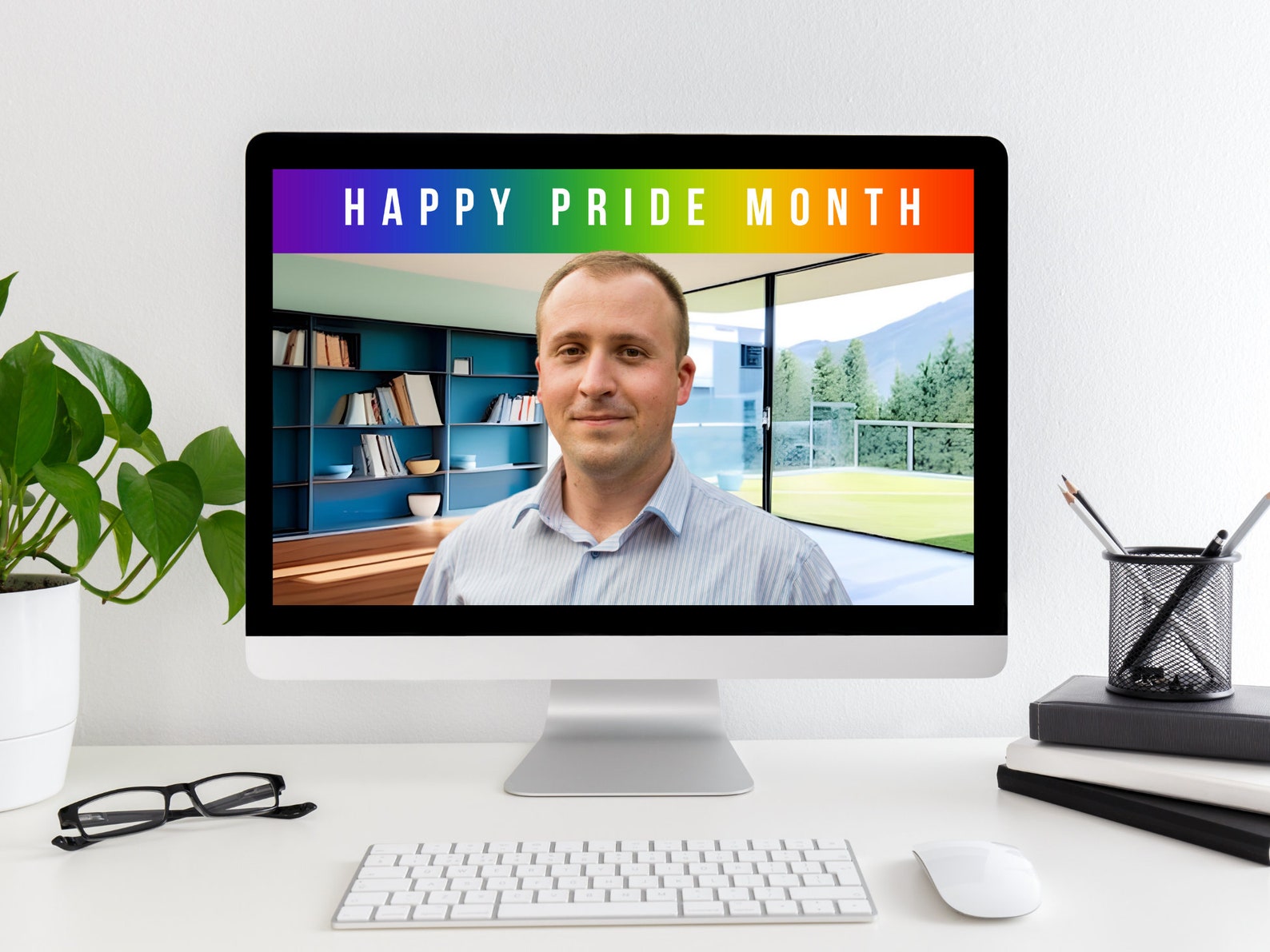 Zoom Background for LGBTQ Pride Month, Work From Home Virtual ...