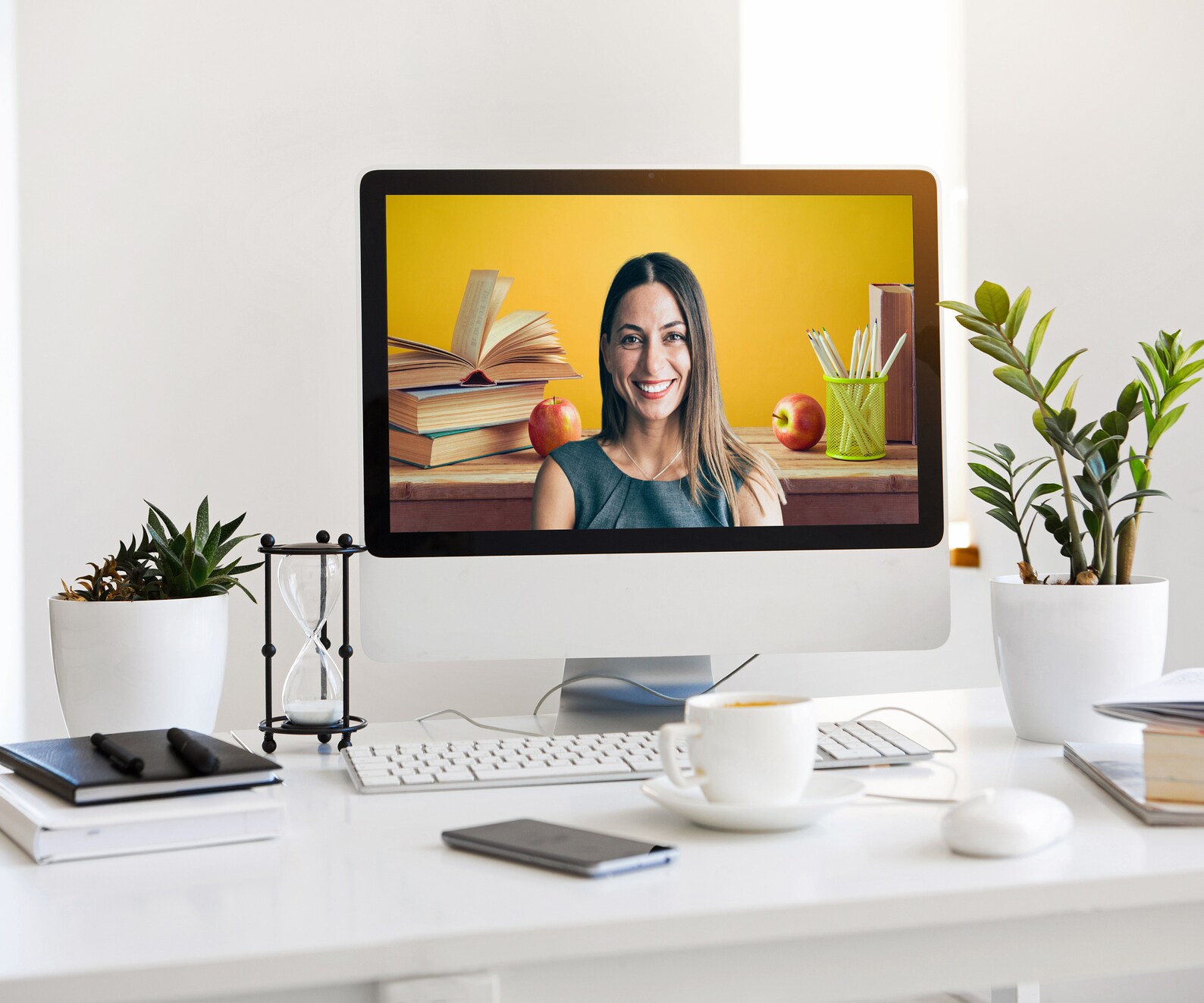 Online Teaching Zoom Background, Teacher Virtual Background, Vipkid ...