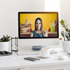Online Teaching Zoom Background, Teacher Virtual Background, Vipkid ...