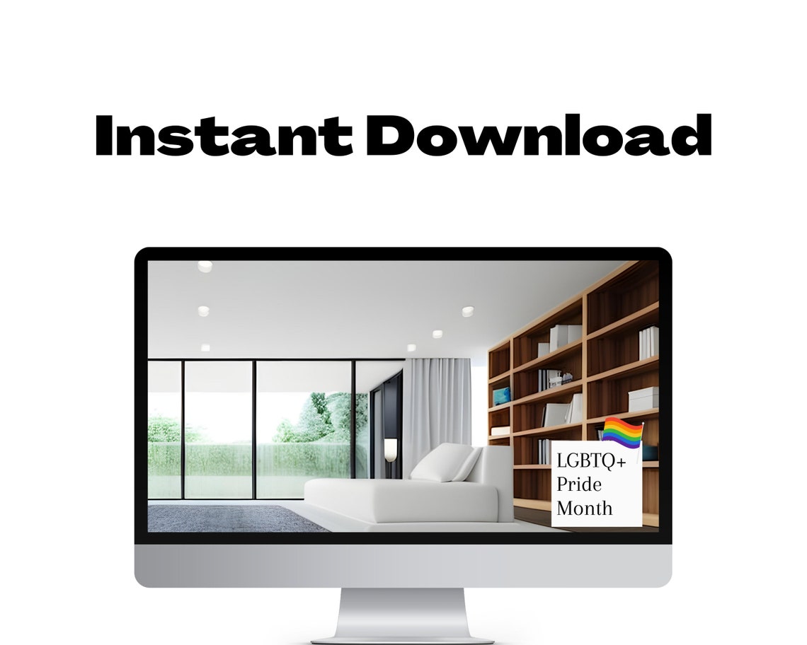 Elegant Zoom Background for LGBTQ Pride Month, Work From Home Virtual ...