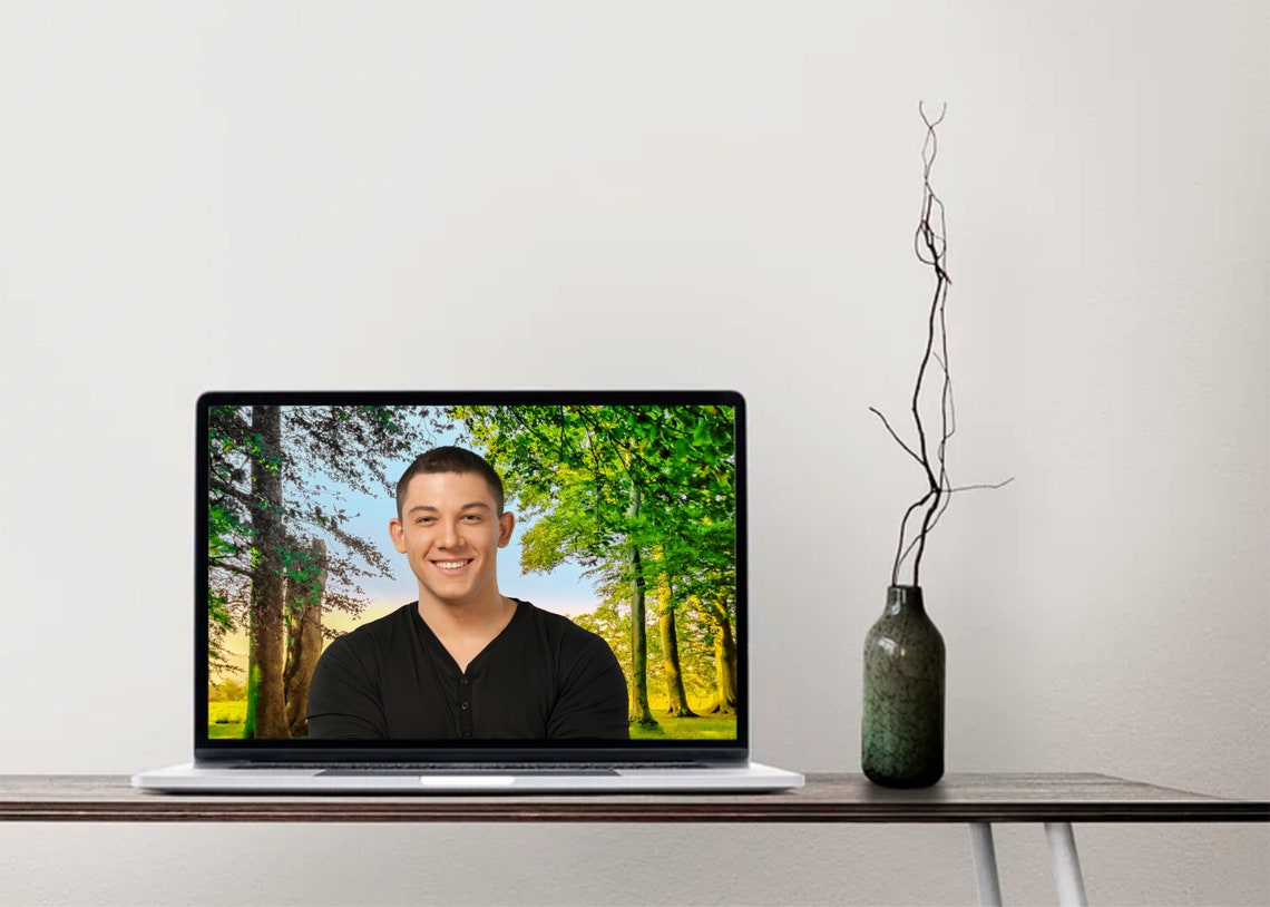 Forest Zoom Background Instant Download, Microsoft Teams Virtual ...