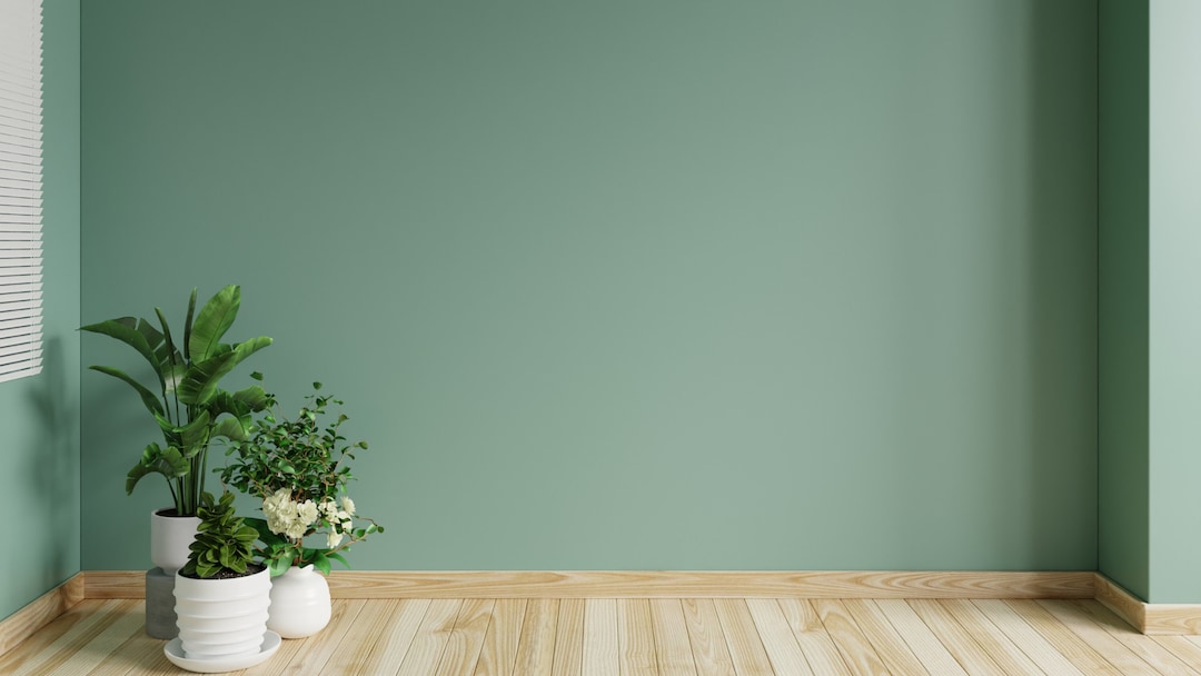 Plain Wall Teal Home Office Zoom Background, Zoom Meeting Realistic ...