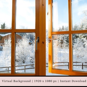 Bright Window Zoom Background Home Office, Professional Virtual ...