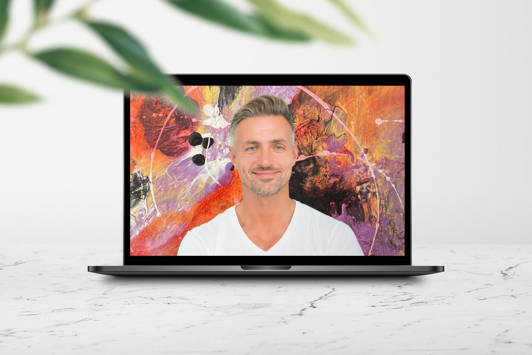 Virtual Background Original Painting, Colorful Background, Zoom ...