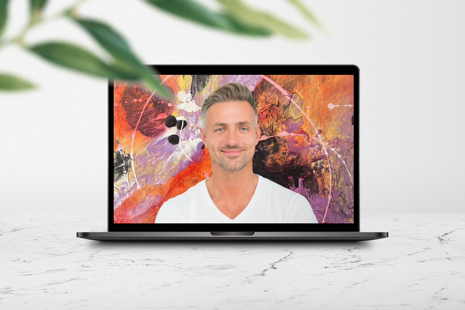 Virtual Background Original Painting, Colorful Background, Zoom ...