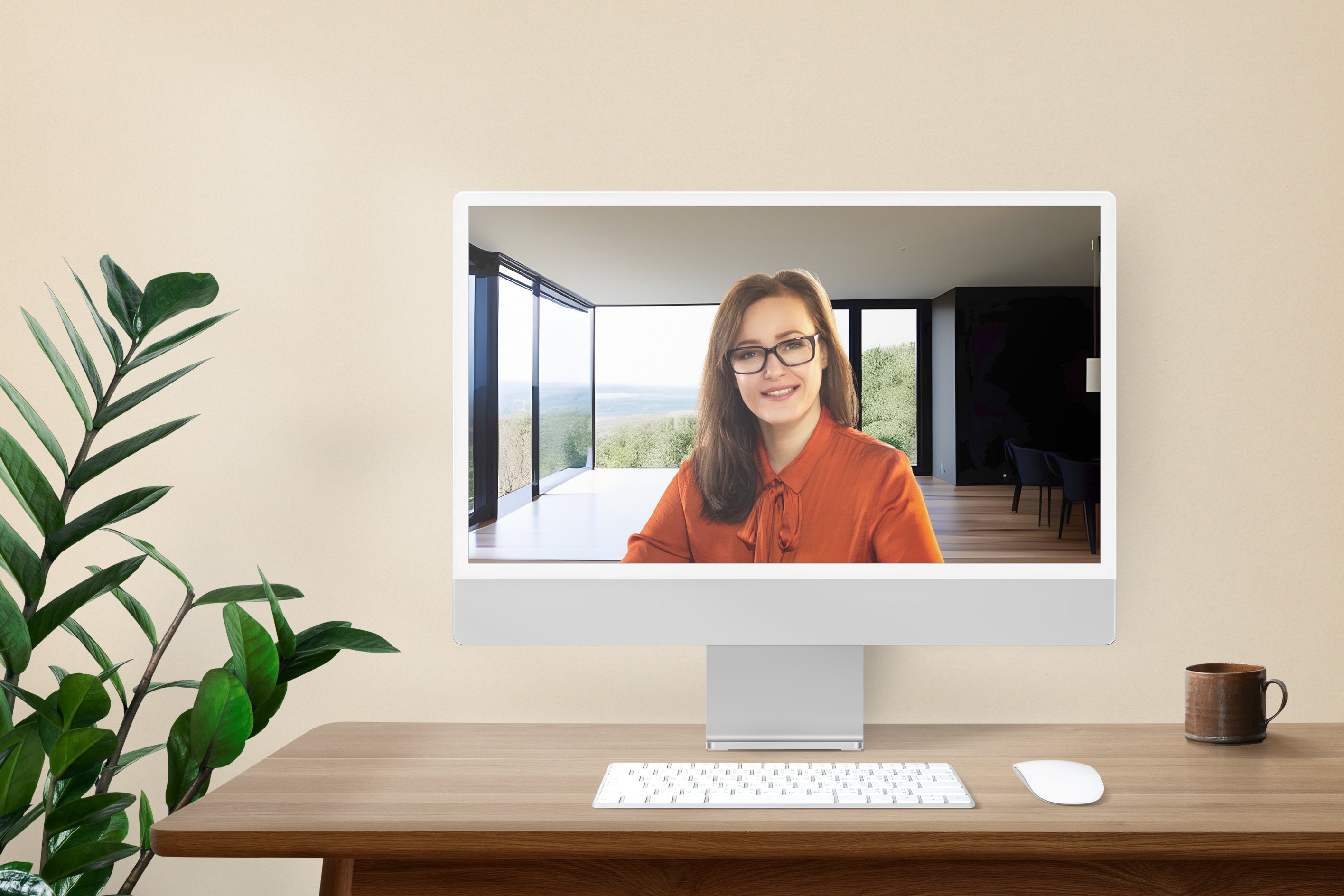 Scenery Zoom Background With Window, MS Teams Digital Download Virtual ...