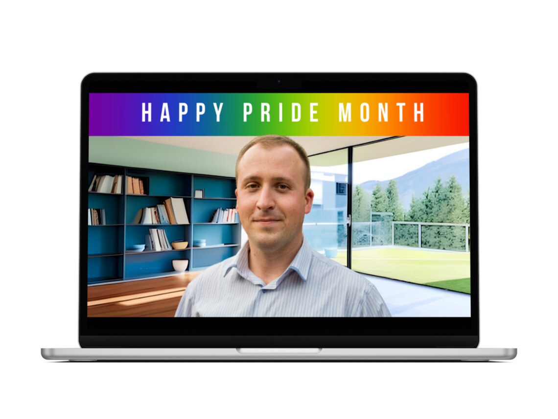 Zoom Background for LGBTQ Pride Month, Work From Home Virtual ...