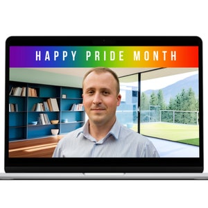 Zoom Background for LGBTQ Pride Month, Work From Home Virtual ...