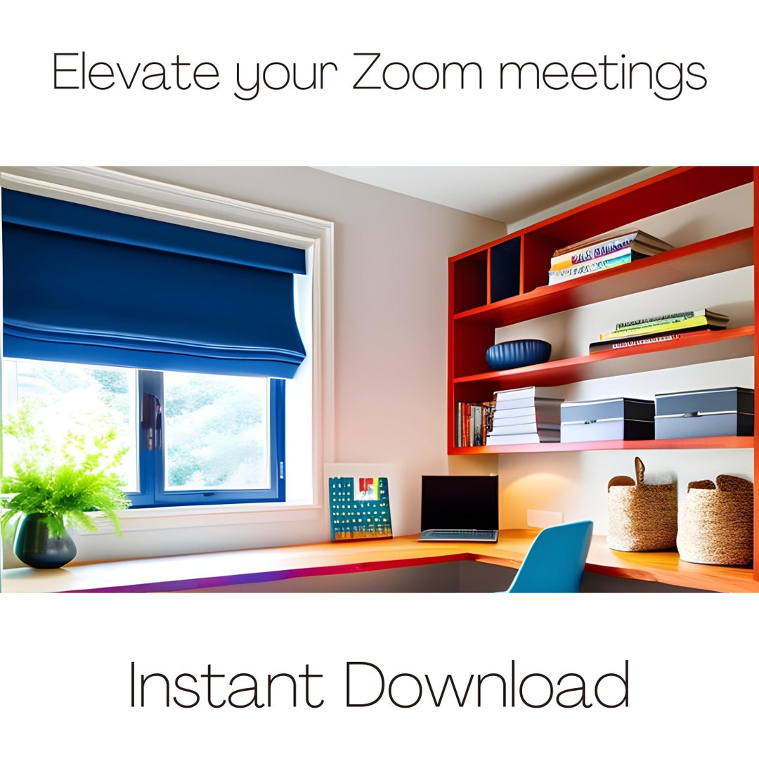 Fun Zoom Background for Video Calls, Vibrant Colored Virtual Background ...