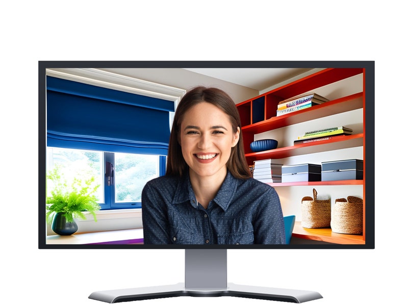 Fun Zoom Background for Video Calls, Vibrant Colored Virtual Background ...