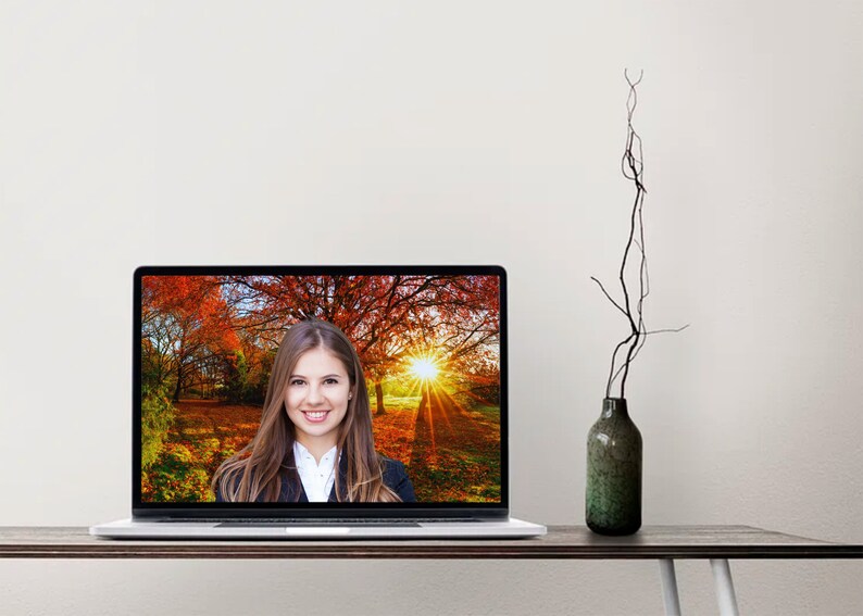 Fall Leaves Instant Download Virtual Background, Best Microsoft Teams ...