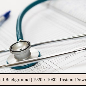 Healthcare Professional Zoom Background, MS Team Backdrop, Digital ...