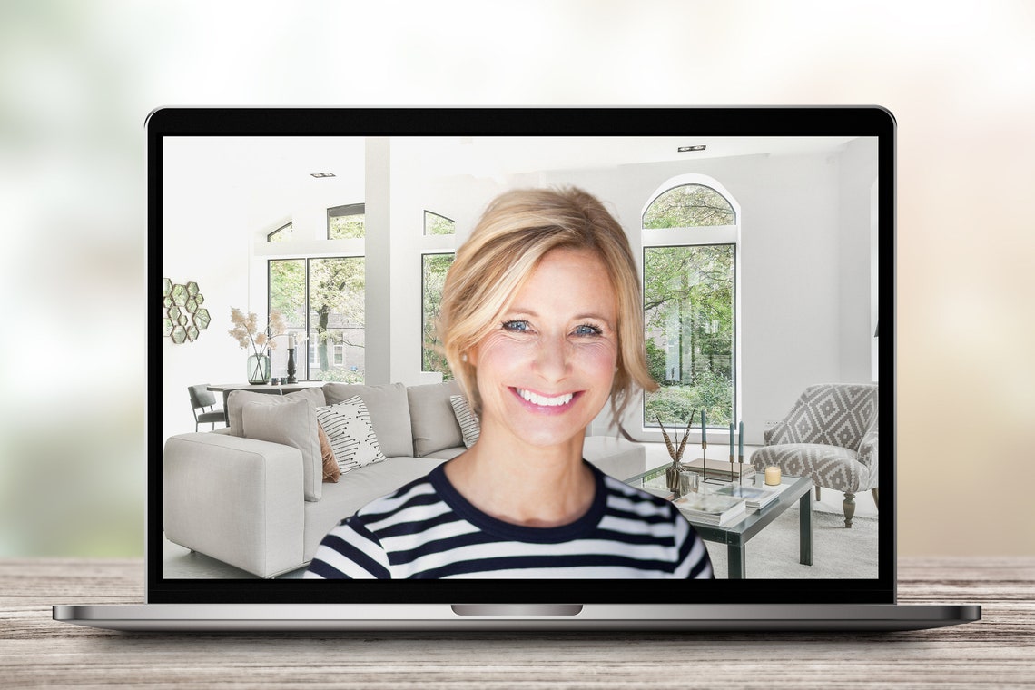 Zoom Background Living Room, Home Office Virtual Background, Best Zoom ...