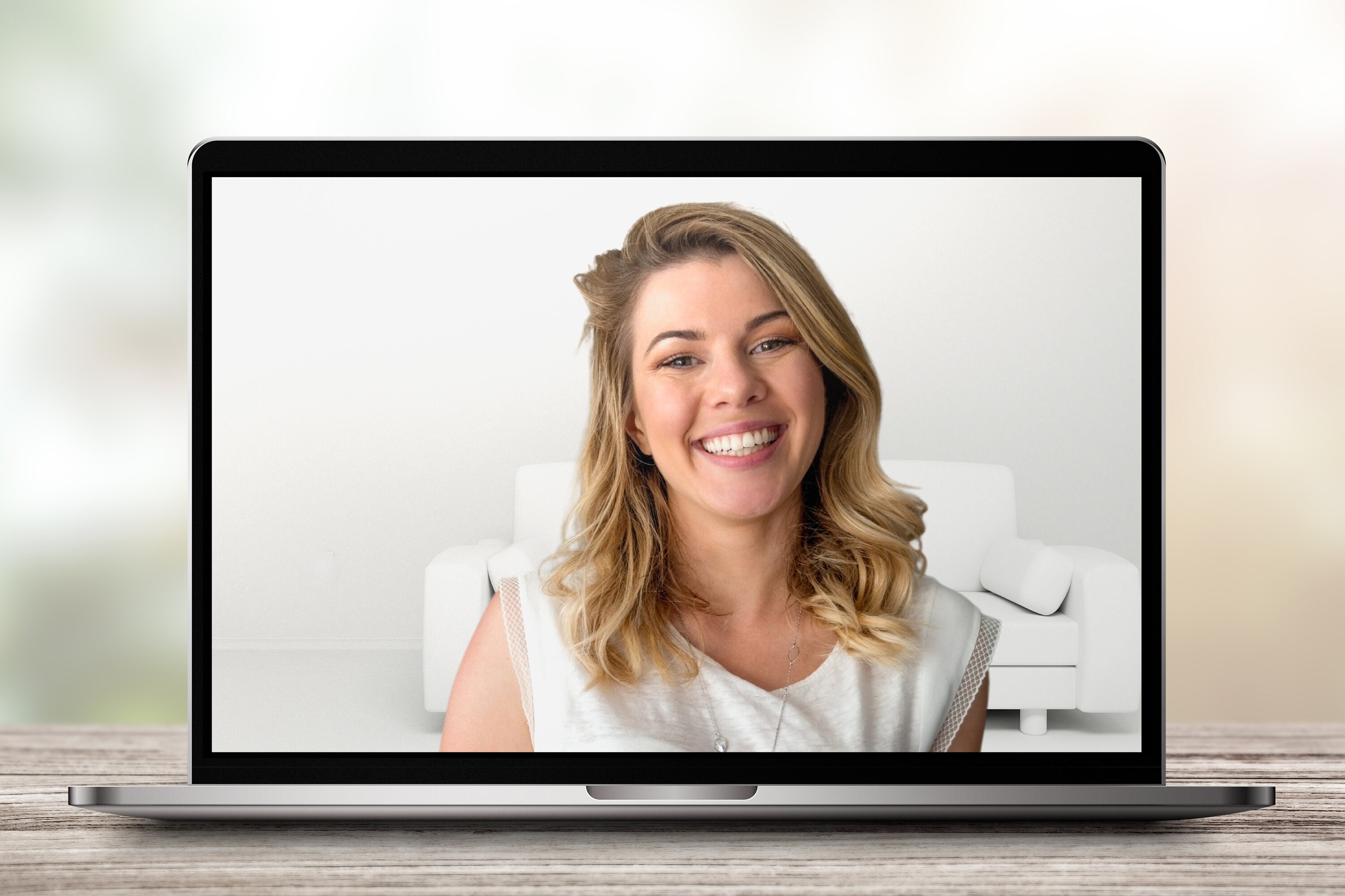 Plain Zoom Background Home Office, Modern Digital Backdrop for Online ...